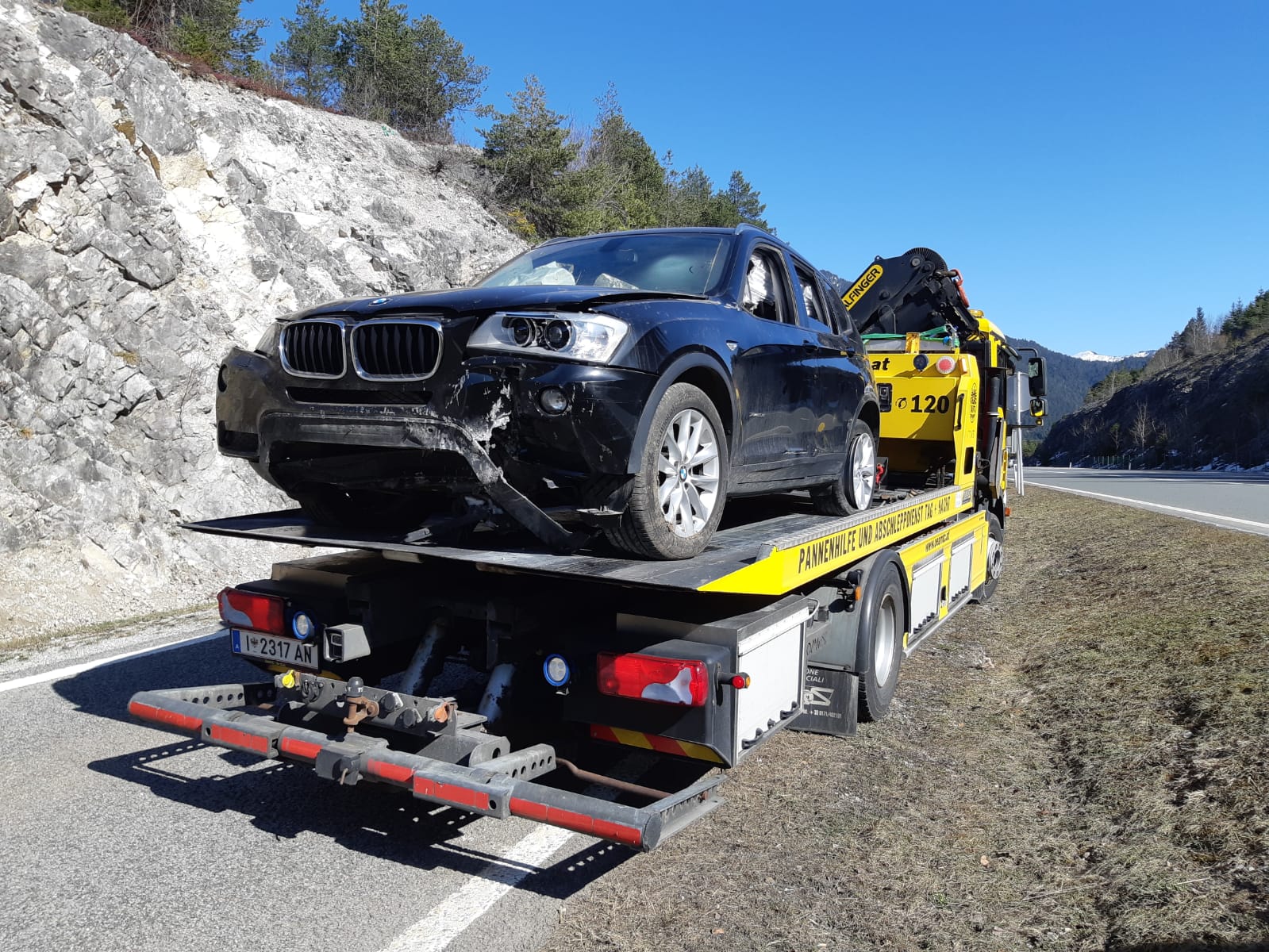 Verkehrsunfall auf der B179, 30. März 2021